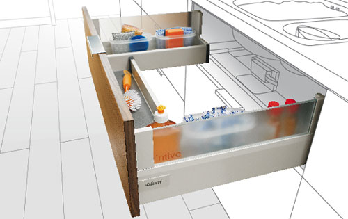 Clever storage solutions with Blum drawers | Haddon Kitchens