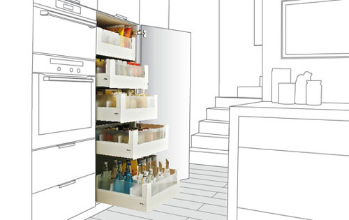 Clever storage solutions with Blum drawers | Haddon Kitchens